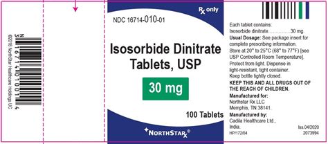 Isosorbide Dinitrate Fda Prescribing Information Side Effects And Uses