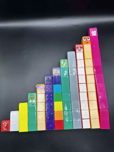 Cbeebies Numberblocks Magazine Plastic Maths Cubes Blocks 1 To 10