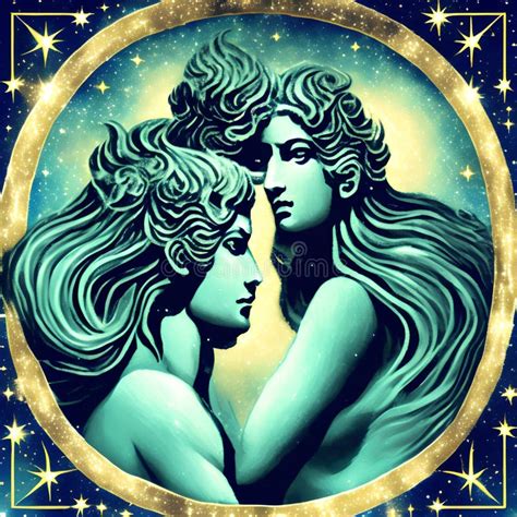 Star Sign Of Gemini Generative Ai Illustration Stock Illustration Illustration Of Painter