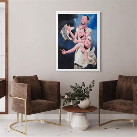 Yue Minjun Birds Of Peace Yue Minjun Contemporary Art Lithograph