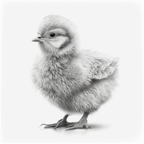 Premium Photo Pencil Sketch Cute Hen Drawing Arts Ai Generated