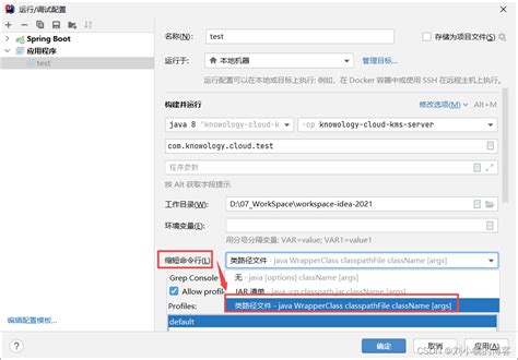 Idea启动服务报错：运行 ‘test‘ 时出错 Invalid Format `命令行过长。要为 0 1 Choice 0