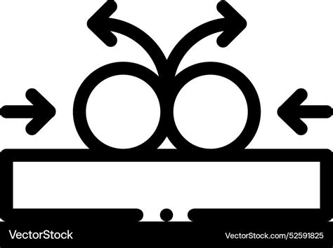 Collision Icon Thin Linear Style Design Isolated Vector Image