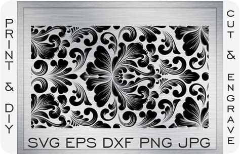 Baroque Seamless Pattern Svg Baroque Svg Cricut Clipart Etsy