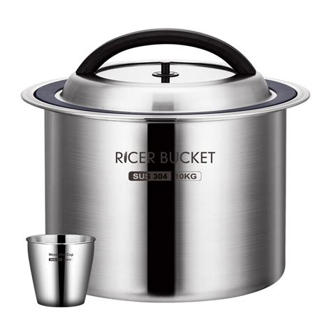 304 Stainless Steel Airtight Canister For Kitchen Rice Cereal Grain