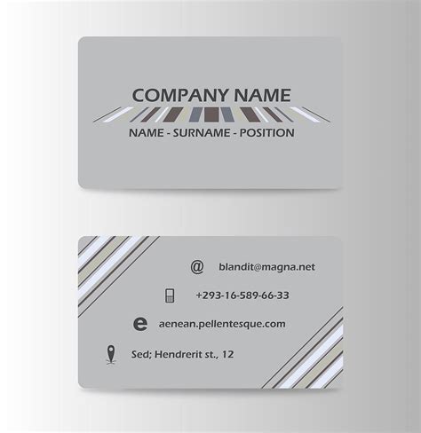 디자이너와 웹 디자인 벡터를위한 명함 아이디어 Ai Eps Uidownload