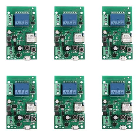 Módulo De Relé Ewelink Smart Wifi 6 Unidades 5 V12 V24 Cuotas Sin