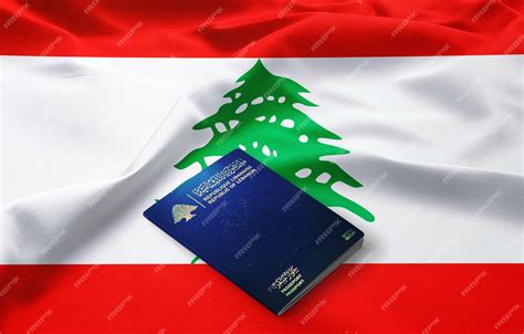 Premium Photo Official Passport Of Lebanon Lebanese Passport On The