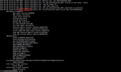 Hbase Shell客户端在使用中有info信息打印在控制台导致显示混乱使用hbase故障排除mapreduce服务 Mrs 华为云