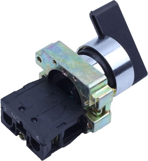 Amazon Com Rotary Encoder AC V A NO SPST Black Cap Position Selector Latching Rotary