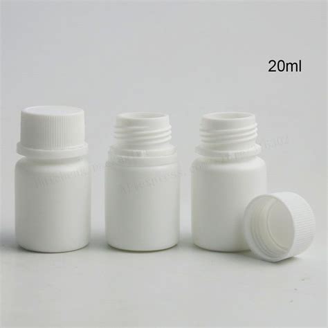 X Ml HDPE Solid White Pharmaceutical Pill Bottles For Medicine Capsules Container