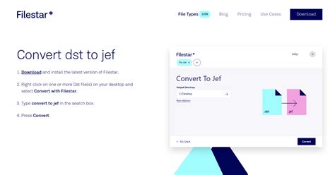 Filestar Convert Dst To Jef