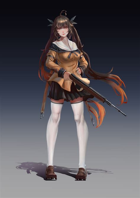 M14 Girls Frontline Girls Frontline Anime Fandoms Ibaraki