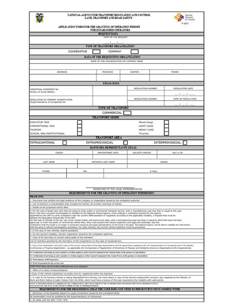 Operation Permit Grant V01 150202 Pdf Transport