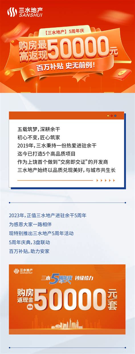 三水地产五周年庆 百万补贴钜惠史无前例 资料 宣传 要约