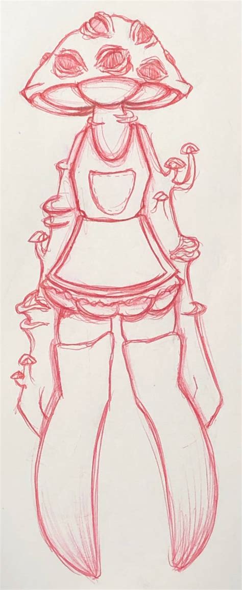 Mushroom Girl Sketch By Noobpuff147 On Deviantart