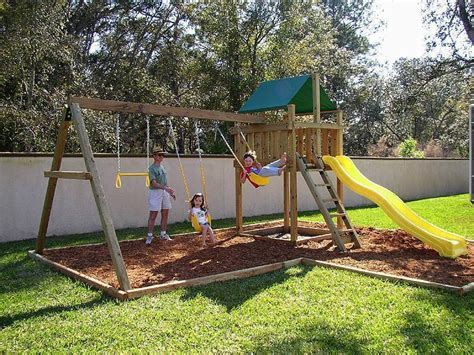 Plan Ahead For Successful Swing Set Installation Outdoor Patio Ideas