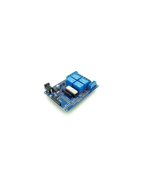 shield relé 4 canais v1 3 para arduino relés ptr010536