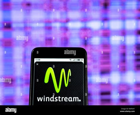 Windstream Holdings Telephone Service Company Logo Seen Displayed On