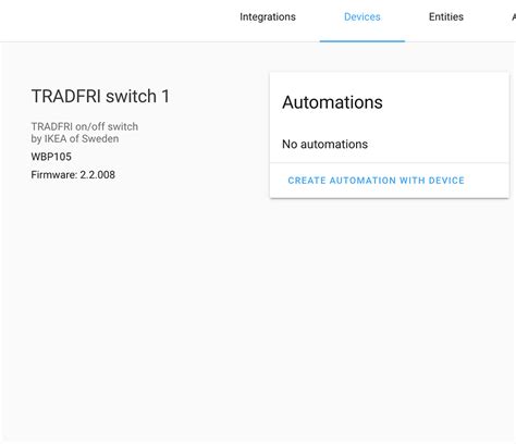 Deconz Ikea On Off No Entity Zigbee Home Assistant Community