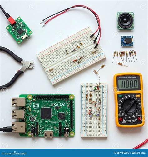 Breadboard Prototyping Electronics Icon Color Illustration Cartoon