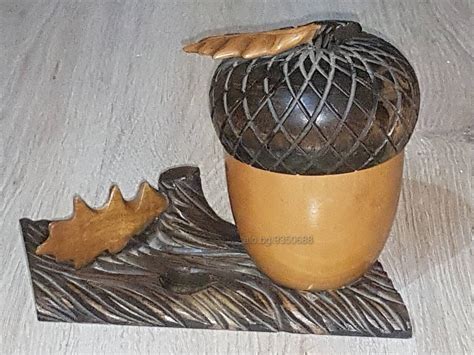 Старинна дървена кутия за тютюн Антиквариат София Старинна дървена