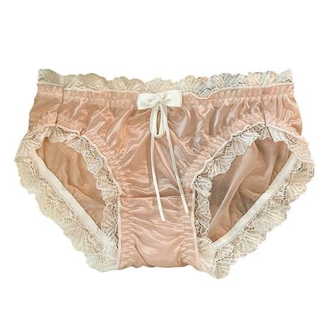 Matoen Womens Nylon Underwear Sexy Lace Bikini Panties Low Rise Soft