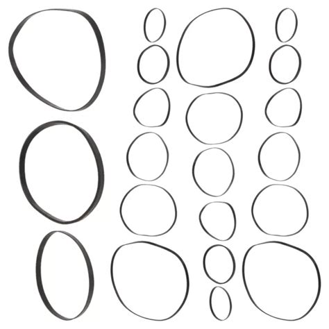 50 Pcs Tape Recorder Belt Recorder Drive Belt Repair Cassette Player £4