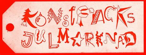 Konstfack Julmarknad Kreativ Karta