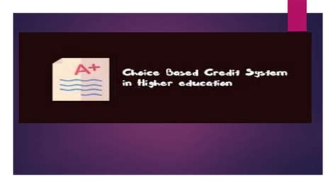 Choice Based Credit System By Ugc Pptx