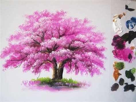 Pintar Un Arbol De Cerezo How To Paint A Cherry Pintar Un 225 Rbol De