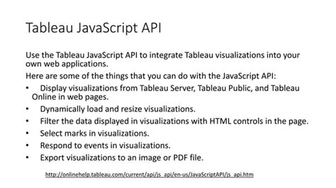 Doing Data Visualizations With Tableau PPT