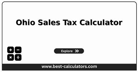 Ohio Sales Tax Calculator Calculate Oh Sales Tax 2025