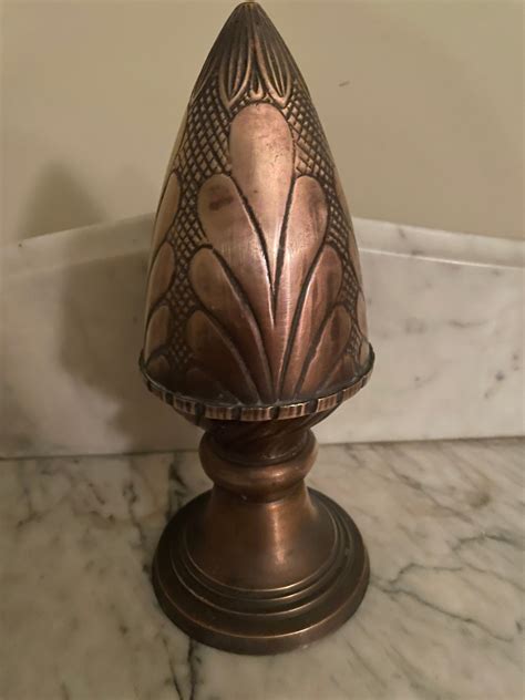 Antique Bronze Or Brass Newel Post Staircase Finial Etsy