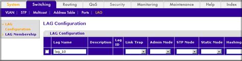 How Do I Create Two Link Aggregation Groups Lags Using The Web