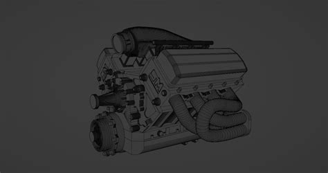 Steve Morris Engines SMX Engine For Scale Models 1 To 24 Scale 3D Model