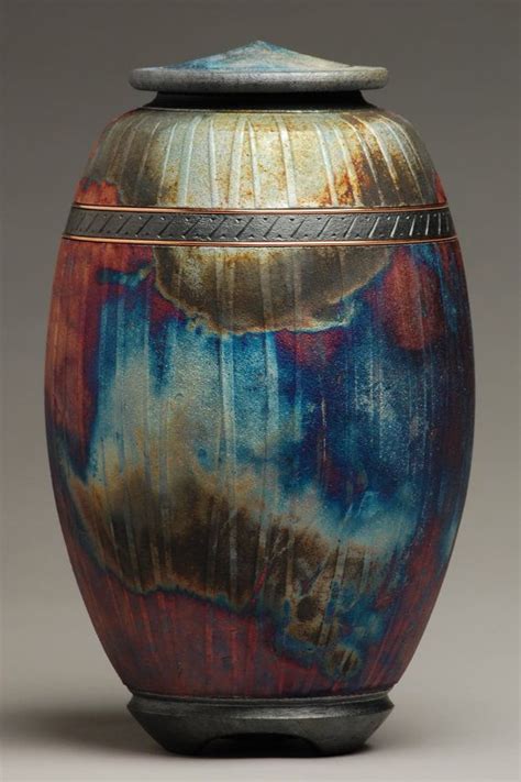 Majestic Copper Raku Urn Etsy Raku Raku Ware Pottery