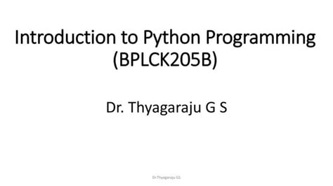 Module1ppt Pdf Introduction To Python Programing Pdf