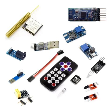 kit 10 módulos e sensores sortidos for arduino raspberry