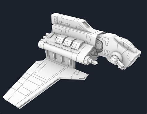 🚀 Ny Assault Shuttle 6mm・ Stl File For 3d Printing・cults