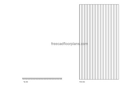 Acoustic Timber Cladding Free Cad Drawings
