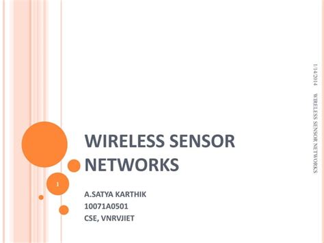 Wireless Sensor Networks Pptx