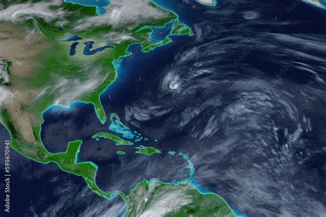World map with weather forecast app. Weather prediction data on monitor screen. Concept of ...
