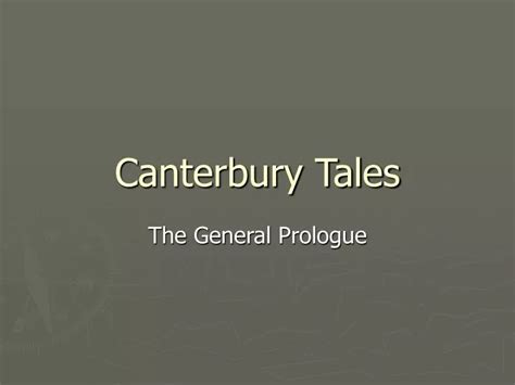 Ppt Canterbury Tales Powerpoint Presentation Free Download Id5227929