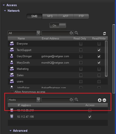 How Do I Add A Host And Configure Host Access Settings On My Readydata Storage System Netgear