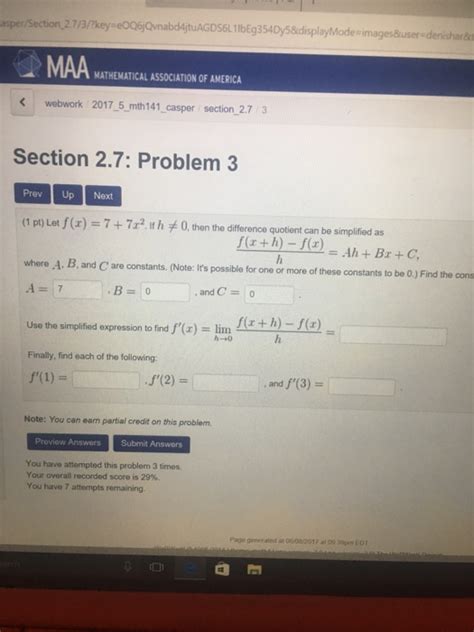 solved let f x 7 7x 2 if h notequal 0 then the