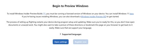 Unable To Signup For Windows Insider Program Microsoft Community Hub