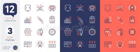 Set Of Technical Info Startup Concept And Evaporation Line Icons For Design Vector Stock
