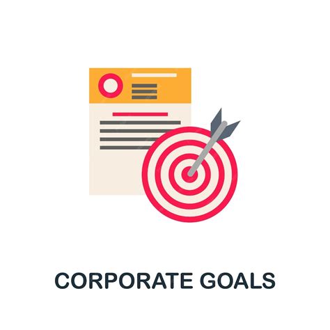 Premium Vector Corporate Goals Icon Simple Element From Business Motivation Collection