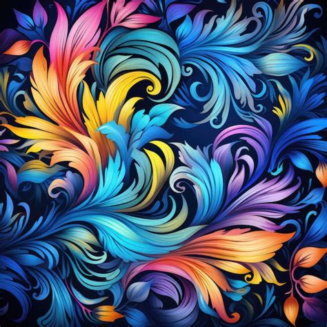 Premium Ai Image Vibrant Summer Pattern